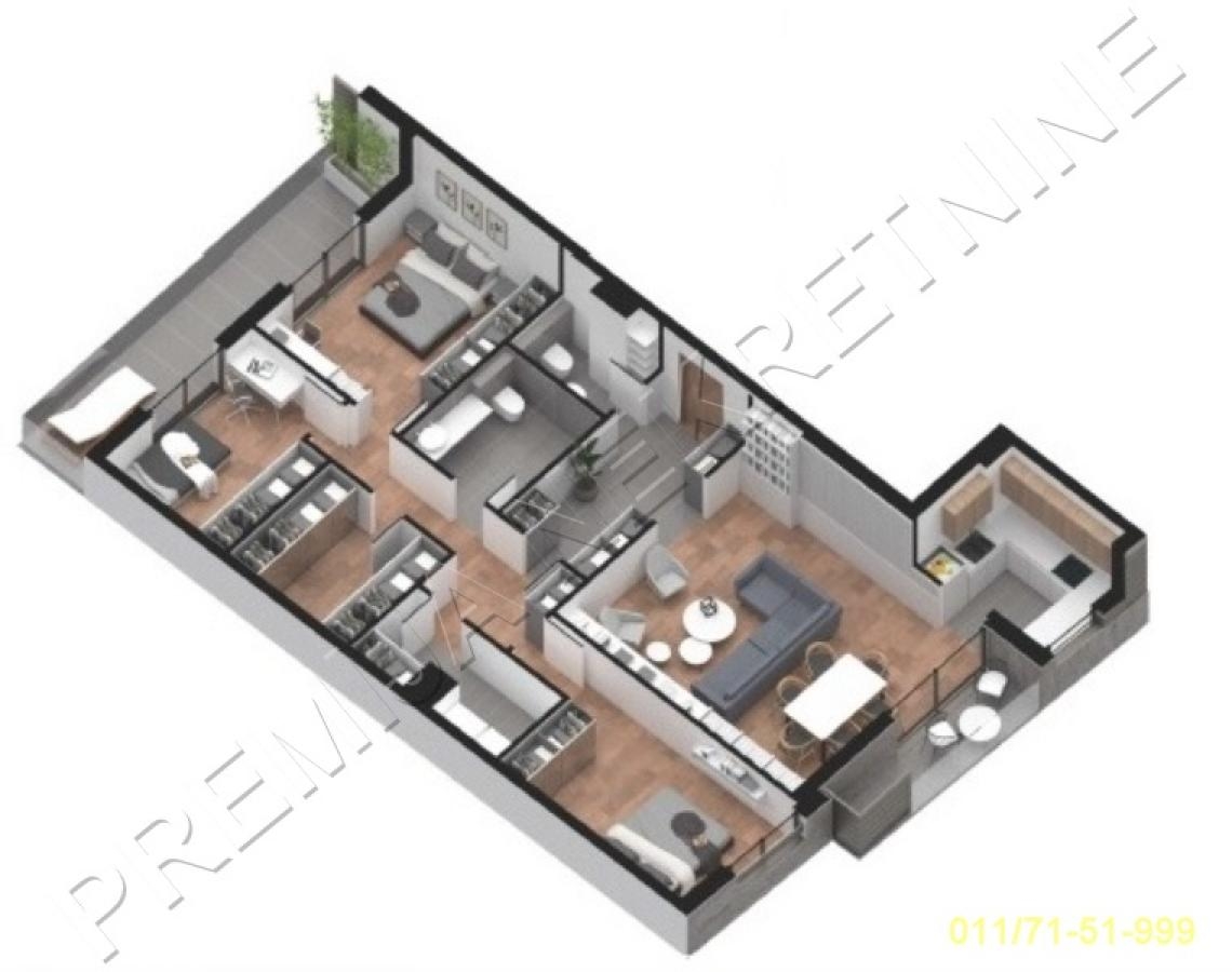 Beograd, Vračar, Čubura, Stan, Prodaja, 113 m2, 598.000 € - 4. 0 ...