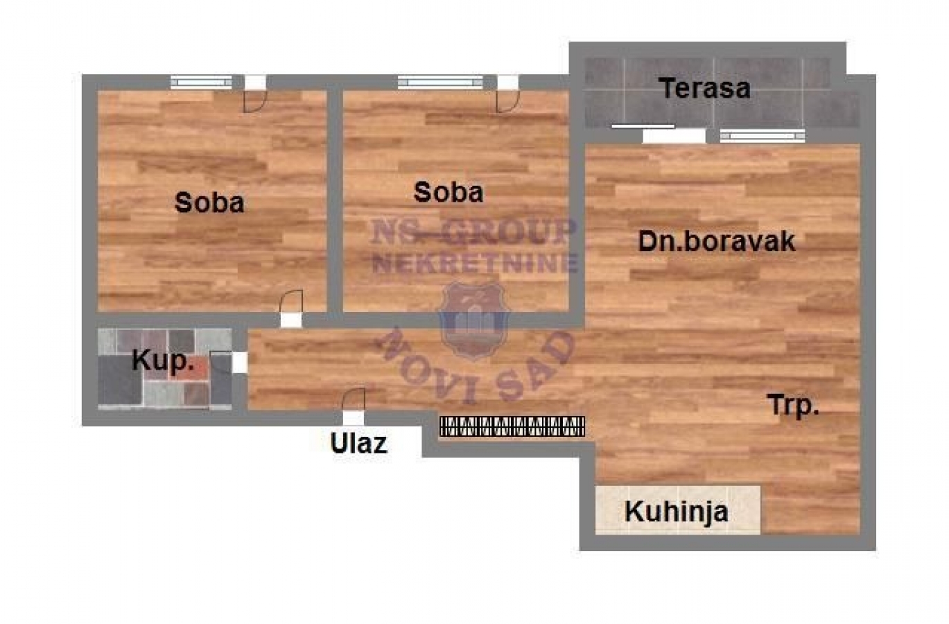 Novi Sad, Podbara, Stan, Prodaja, 58 m2, 198.300 € - Podbara ...